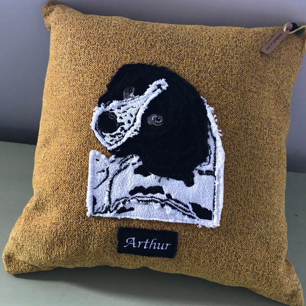 Raw Edge Applique 'nell the Springer Spaniel' - Etsy