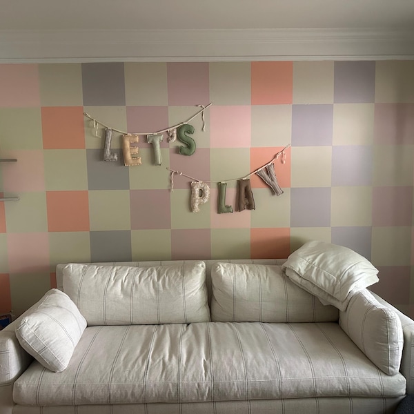 Check Please! 12" DIY Checker Wall Decals // Choose Your Colors / JUMBO ...
