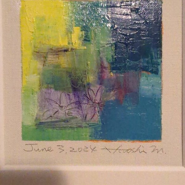 Small Box Painting 2136 - Original Oil Painting - 22.7 Cm X 22.7 Cm ...