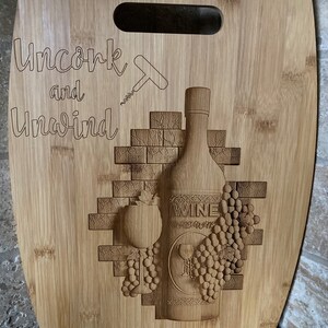Digital Design File Wine Bottle Sign Glowforge Laser - Etsy
