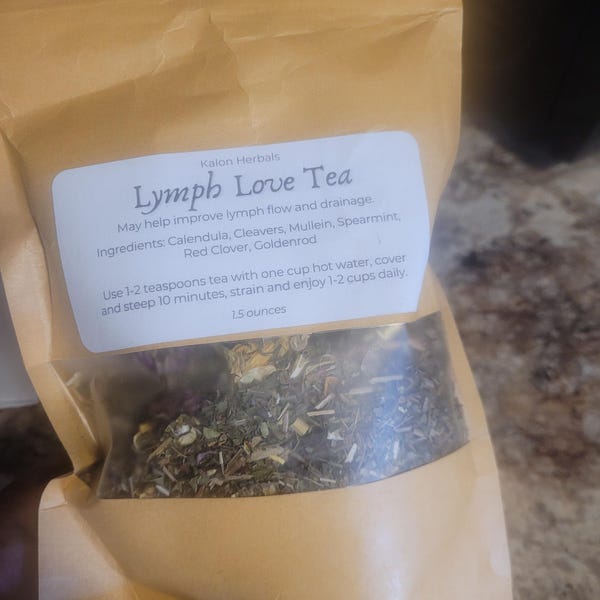 Lymph Support Herbal Tea, Organic Wellness Blend - Etsy