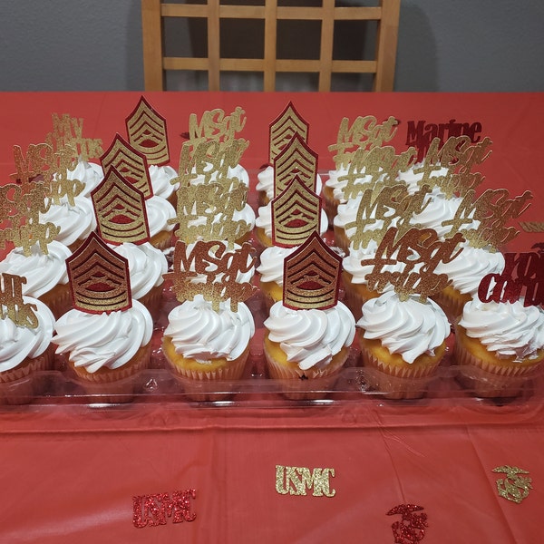 USMC AND Emblem Table Confetti. Marine Confetti Party Decor USMC ...