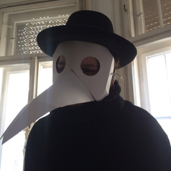 Printable Paper Plague Doctor Mask Spy Vs Spy Bird Mask DIY Foldable ...
