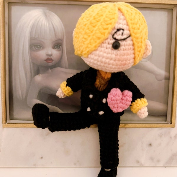 Amigurumi Nico Robin, Crochet Nico Robin, Crochet Robin, Handmade Gift ...