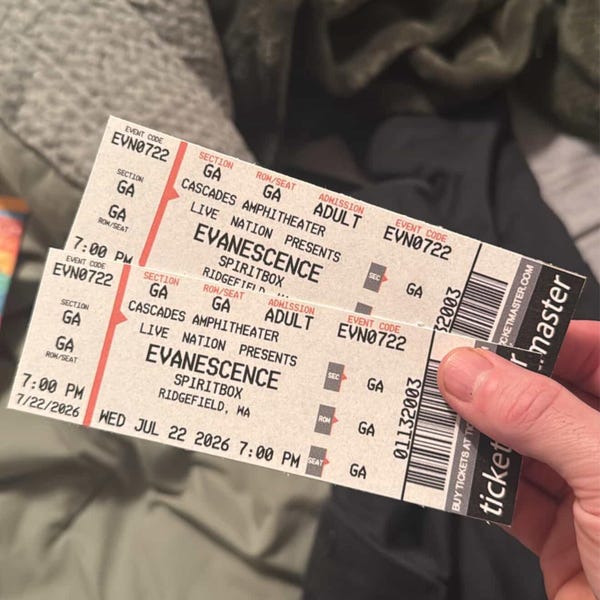 Custom Concert Ticket Stub – Personalized Event Memorabilia - Etsy
