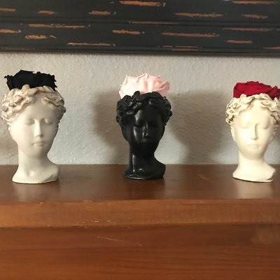 Venus Planter Head Goddess Statue With Preserved Rose - Etsy