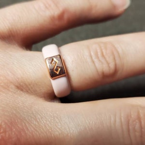 Designed Silicone Wedding Ring for Women. Set of Thin and Stackable ...