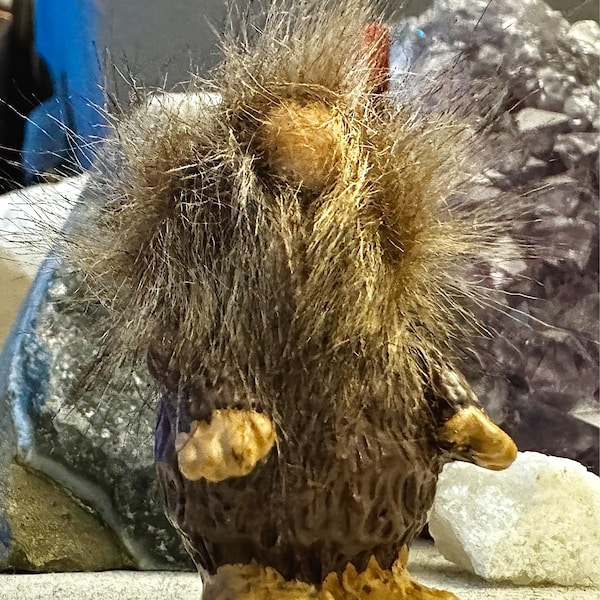 Resin Bigfoot Sasquatch W/ Faux Hair Miniature Pocket Charm Figurine ...