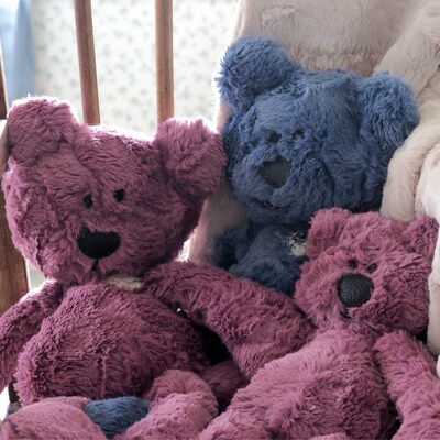 Printed Minky Cuddle Fabric Rabbit Floral Print Minky Fabric by the ...