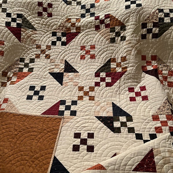 Civil War Era Quilt Reproduction | Handmade Patchwork Quilt | - Etsy