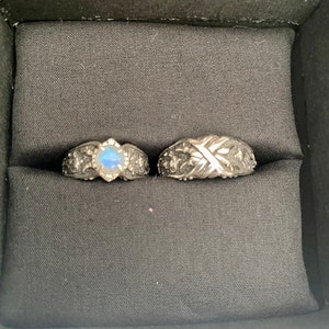 Couple Rings Set alaya Kyanite Ring Engagement - Etsy