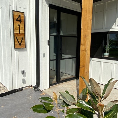 House Numbers Oversized Rustic Modern 10 Inch Number Sign large ...