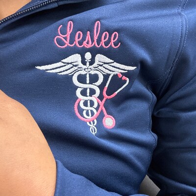 Nurse Stethoscope Jacket RN Jacket RN Zip Sweatshirt Nurse Gifts Nurse ...