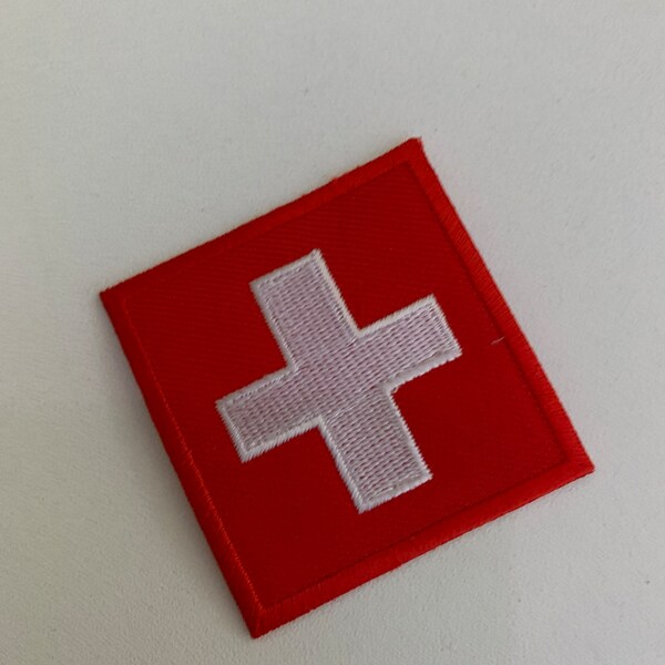 Switzerland Flag Embroidered Iron / Sew on Clothes Swiss Patch Jacket ...
