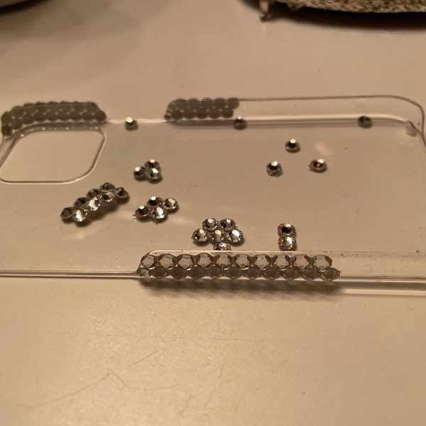 Small 12ss Iridescent Crystal AB Rhinestone BLING Back Case Made W ...