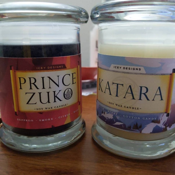 Prince Zuko // Last Airbender 8oz Jar Scented Soy Candle - Etsy