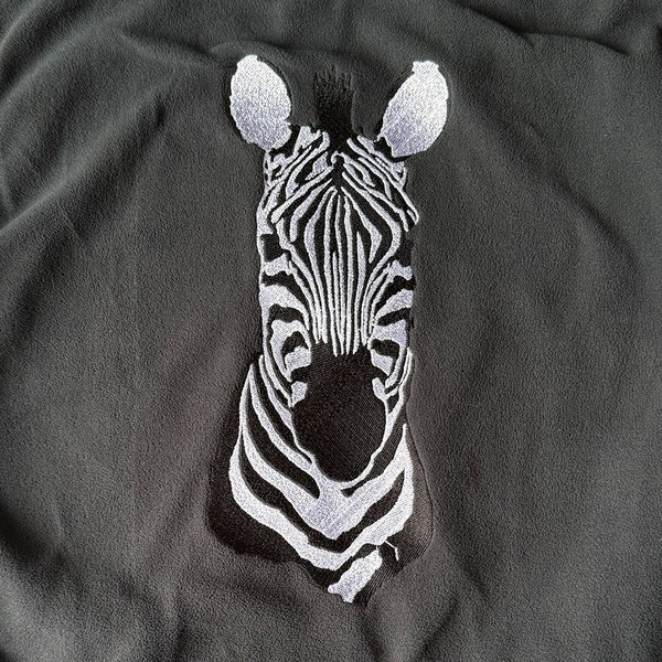 Zebra Machine Embroidery Design, Stylish Zebra Embroidery Pattern ...