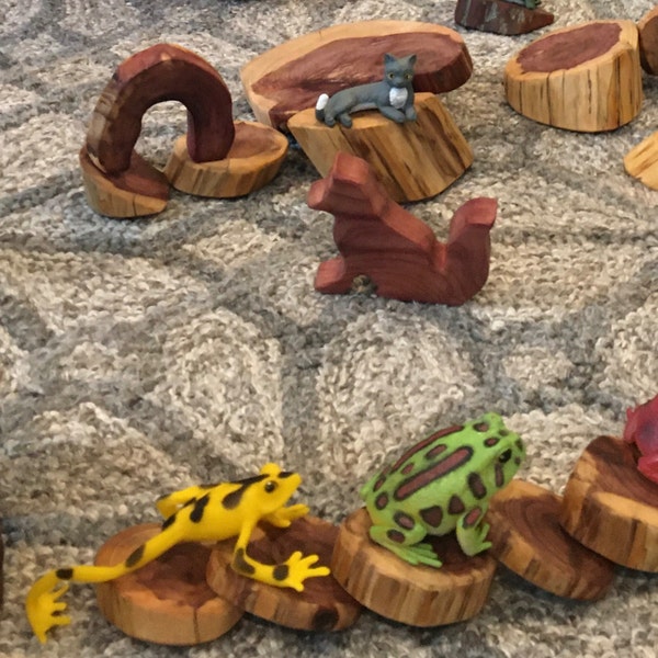 Tree Blocks Forest Friends 60pc - Etsy