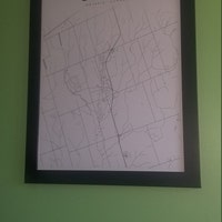 Custom Map, City Map Print, Custom Map Poster, Any City, Any Town ...