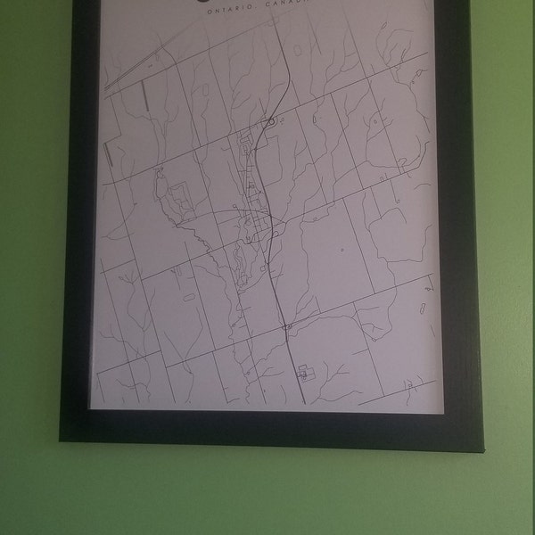 Custom Map, City Map Print, Custom Map Poster, Any City, Any Town ...