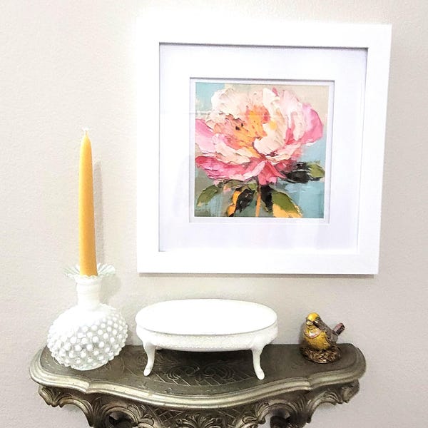 Birch Tree Fall Landscape Print: Palette Knife Artwork by Lisa Elley - Etsy