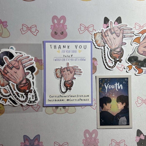 CHANGBIN | SKZ Stray Kids Hand Stickers | Matte Waterproof Vinyl Kpop ...
