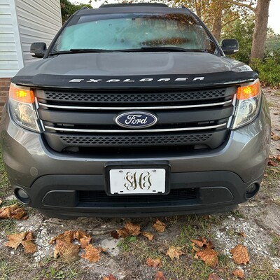 Custom white License Plate, Car Tag, Personalized Car Tag, Custom Front ...