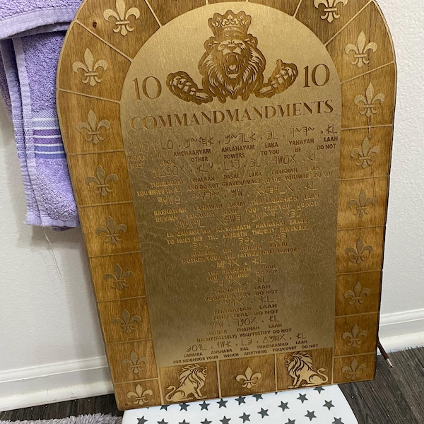Hebrew Israelite Scripture Plaques – Lord’s Prayer in Hebrew, Bilingual ...