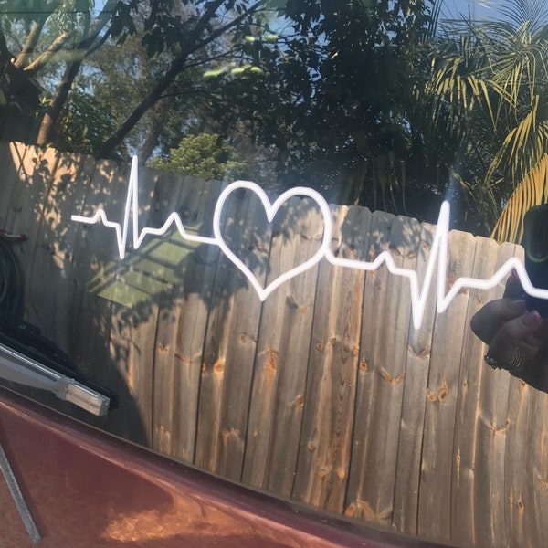 Heartbeat Rhythm Vinyl Decal, Medical Professional Car Window Sticker ...