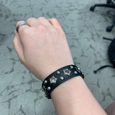 Black Faux Leather Choker, 10mm Plain Black Choker, Punk Choker, Rocker ...