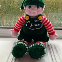 Jingle Jangle the Elf PDF Knitting Pattern Download - Knitted Flat ...
