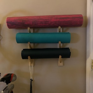Yoga Mat Rack / 1, 2, 3, 4, 5, 6, 10, 20 Mat Racks / Yoga Mat Holder ...