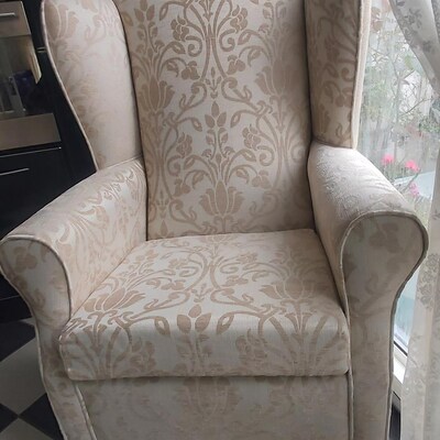 Stag Deer Wingback Sofa 2 Seater Upholstered Fireside Queen Anne ...