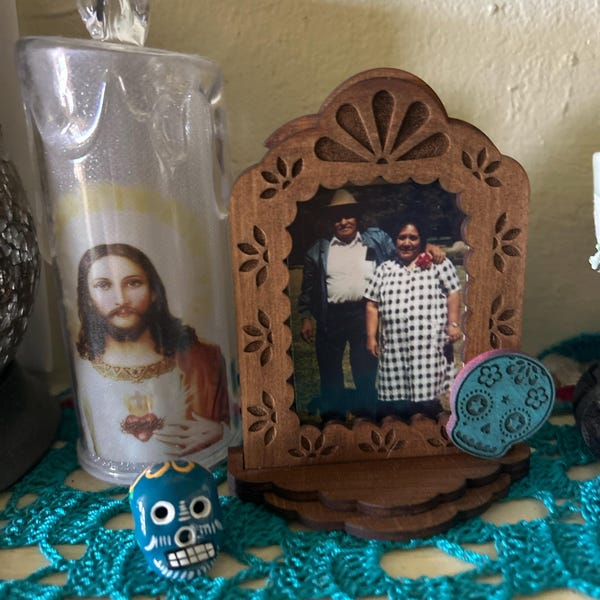 Hand-painted Wooden Nicho | Dia De Los Muertos Altar Shadow Box (2x3 ...