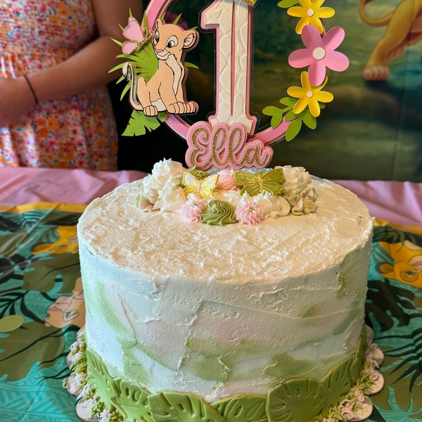 Girl Safari Cake Topper, Nala Safari Cake Topper - Etsy