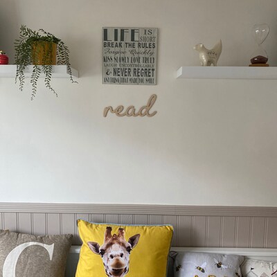 Wooden 'read' Wall Sign Nursery/playroom Decor Wall Art Bedroom Decor ...