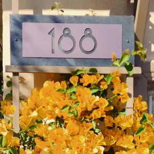 Mid Century Modern HOUSE NUMBERS Atomic Star Address Plaque - Etsy