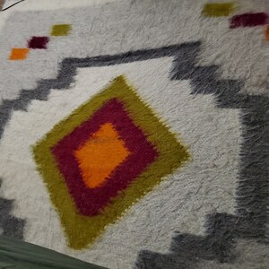 Small Black Wool Area Rug Living Room Runner Rug - Etsy