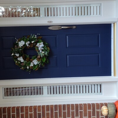 Magnolia Wreath for Front Door With Realistic White Magnolia Blooms ...