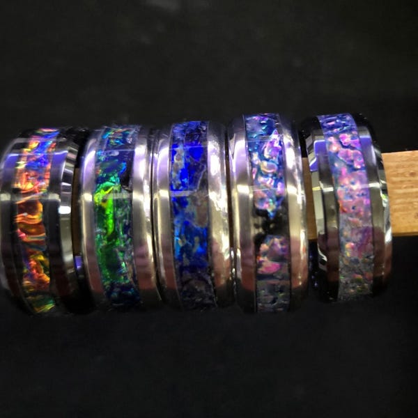 3D Aurora Fusion Tubes Round , Instant Inlay, Faux Dichroic, Aurora ...