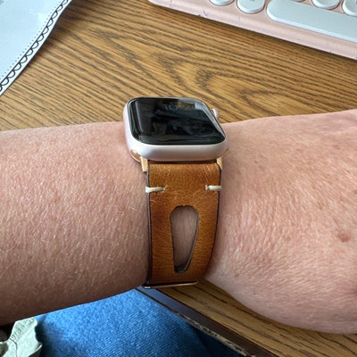 Brown Leather Apple Watch Band 38mm 40mm 41mm 42mm 44mm 45mm 49mm ...