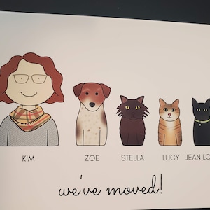 Our First Home Illustrated Portrait Print / New House Gift / - Etsy