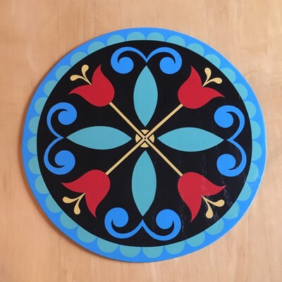 Compass Rose Hex Sign PA Dutch Style Designed for Clear - Etsy