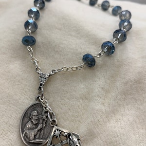 Blue Marian Catholic Rosary - Etsy