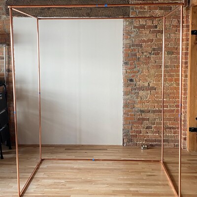Triple Peak Copper Arch, Copper Wedding Arch, Ceremony Backdrop Frame ...