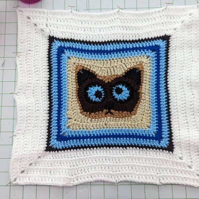 Cat Face Granny Square - Etsy
