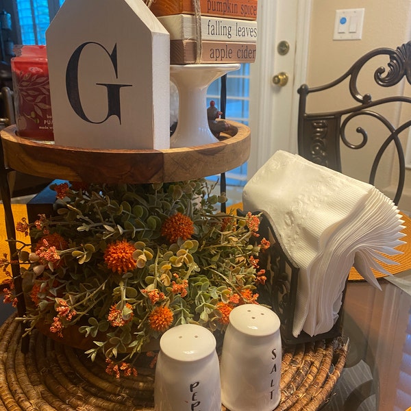 Fall Mini Wood Book Stack/fall Tier Tray/apple Cider/pumpkin Spice ...