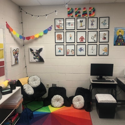 Spotty Boho Classroom Decor Bundle Rainbow Calm Colors - Etsy