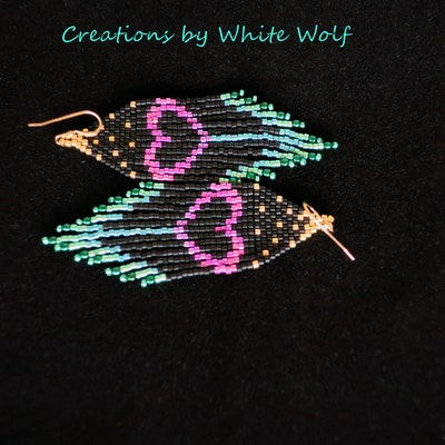 Beaded CROCUS Earrings as Brick Stitch Seed Bead Pattern - Etsy