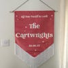 Wedding Satin Flag Banner | Alternative Wedding Sign | Wedding Fabric ...
